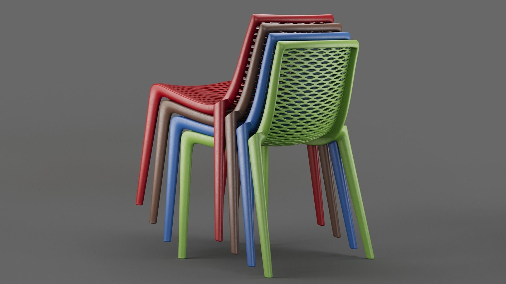 Stacking Dining Chair 3D model | CGTrader