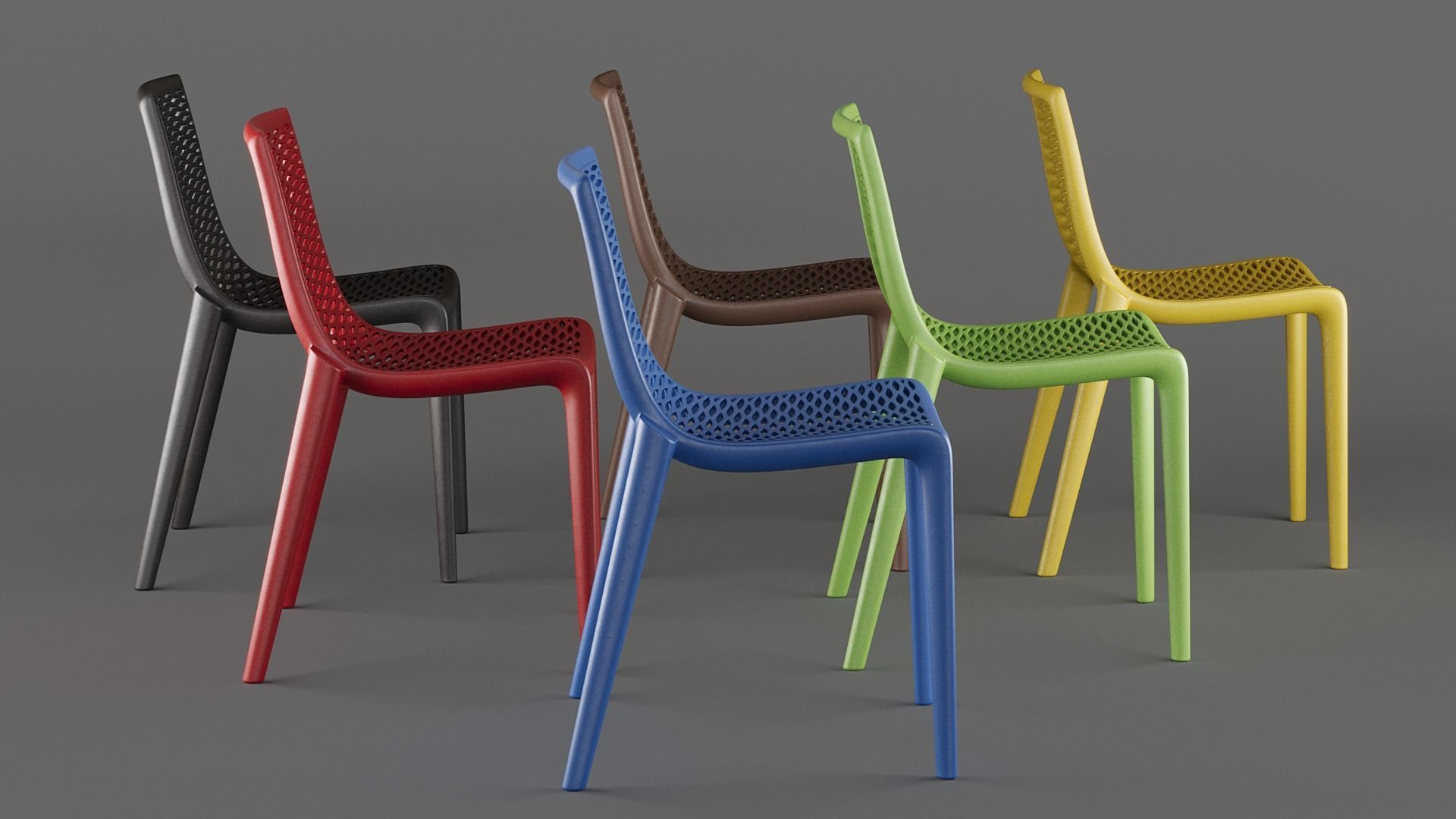 Stacking Dining Chair 3D model | CGTrader