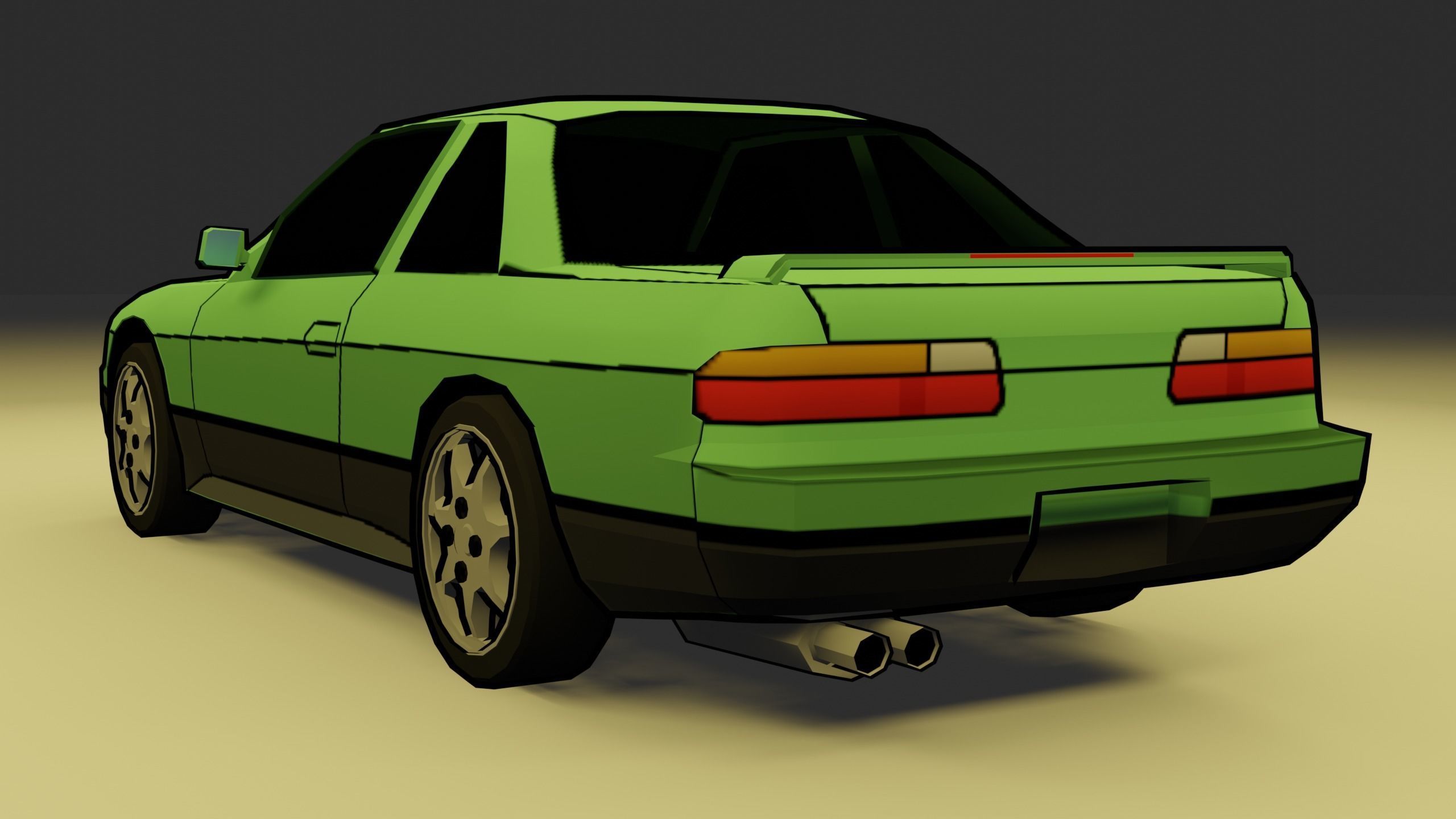 3D model Nissan Silvia S13 1989 VR / AR / low-poly | CGTrader