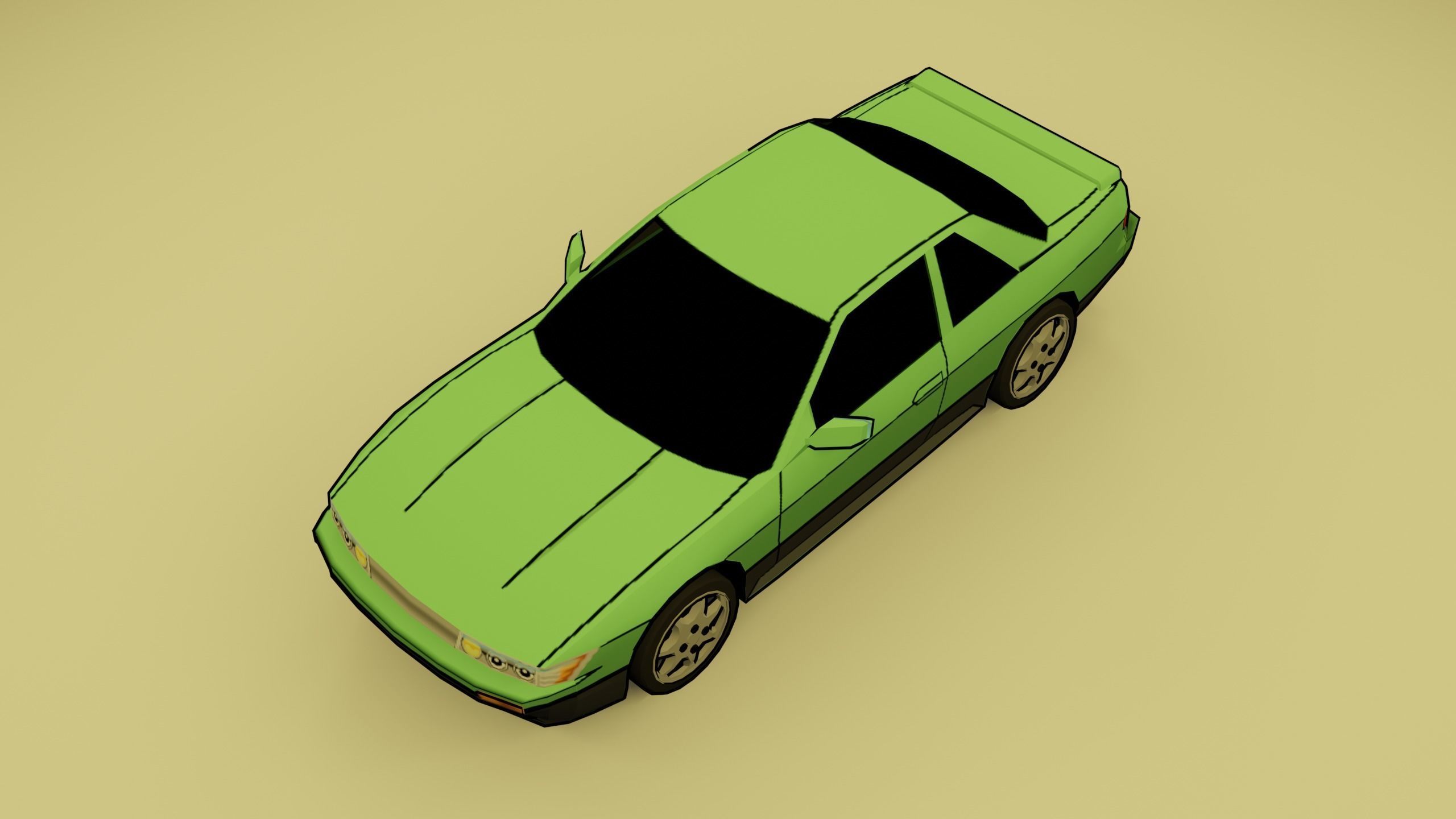 3D model Nissan Silvia S13 1989 VR / AR / low-poly | CGTrader
