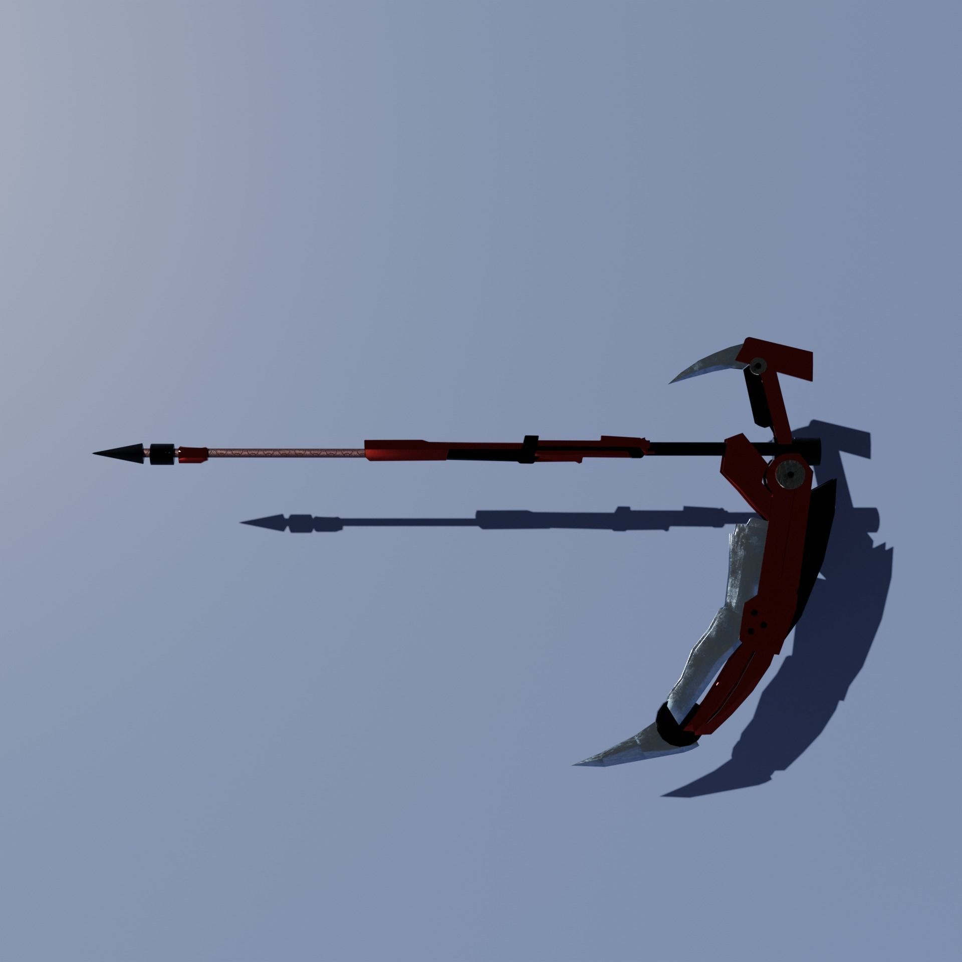 Sci-Fi Scythe Weapon PBR low-poly free VR / AR / low-poly 3D model ...