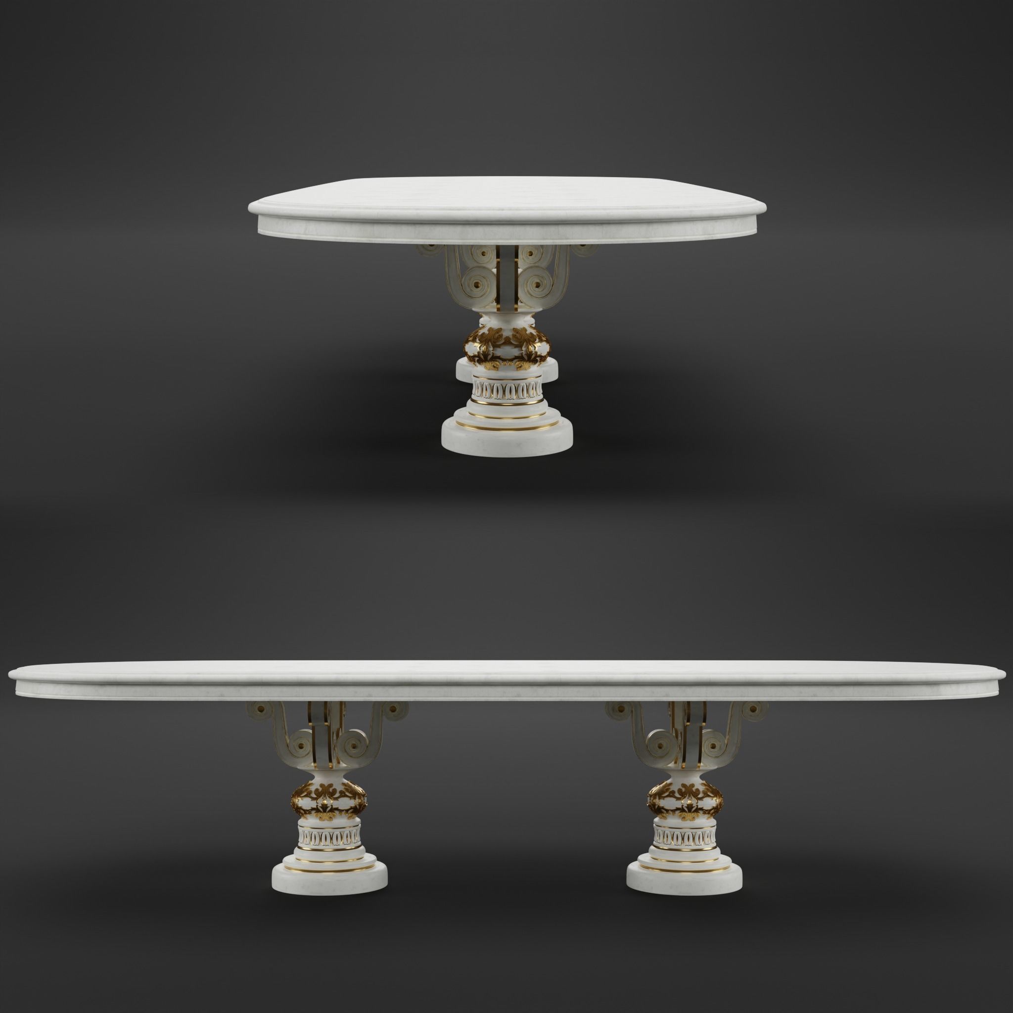 Table Classical free 3D model | CGTrader