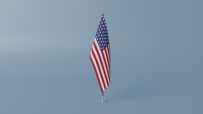 3D model United States Flag VR / AR / low-poly | CGTrader