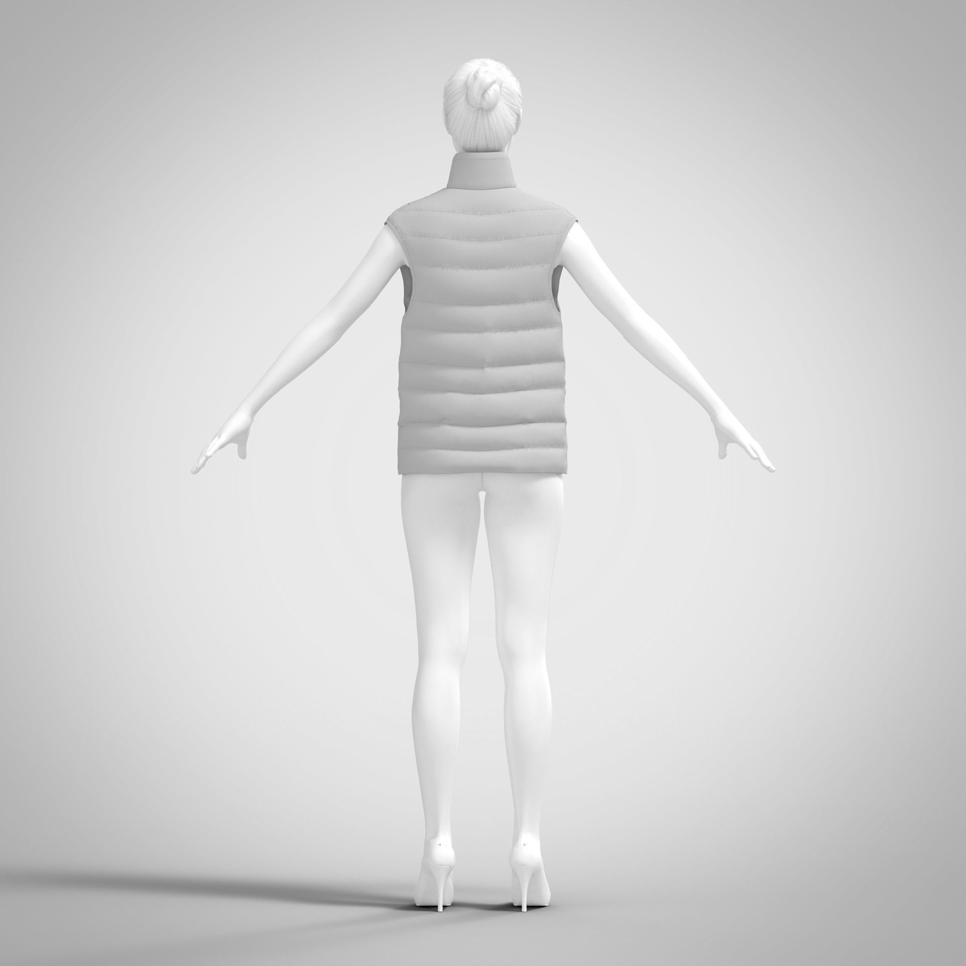 3D model Gilet vest women 3d model VR / AR / low-poly | CGTrader