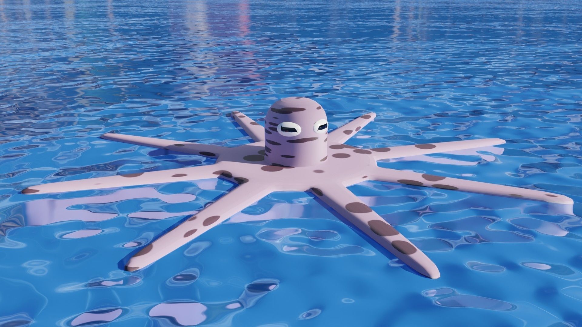 Octopus rig 3D model rigged | CGTrader