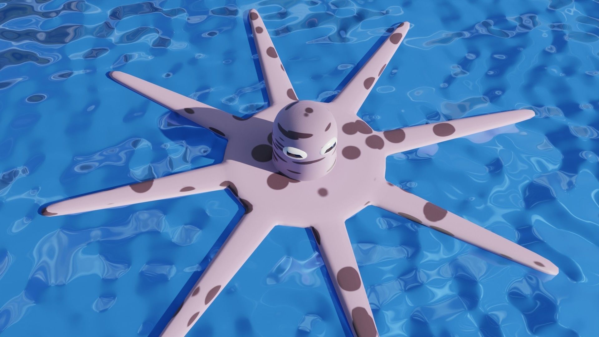 Octopus rig 3D model rigged | CGTrader