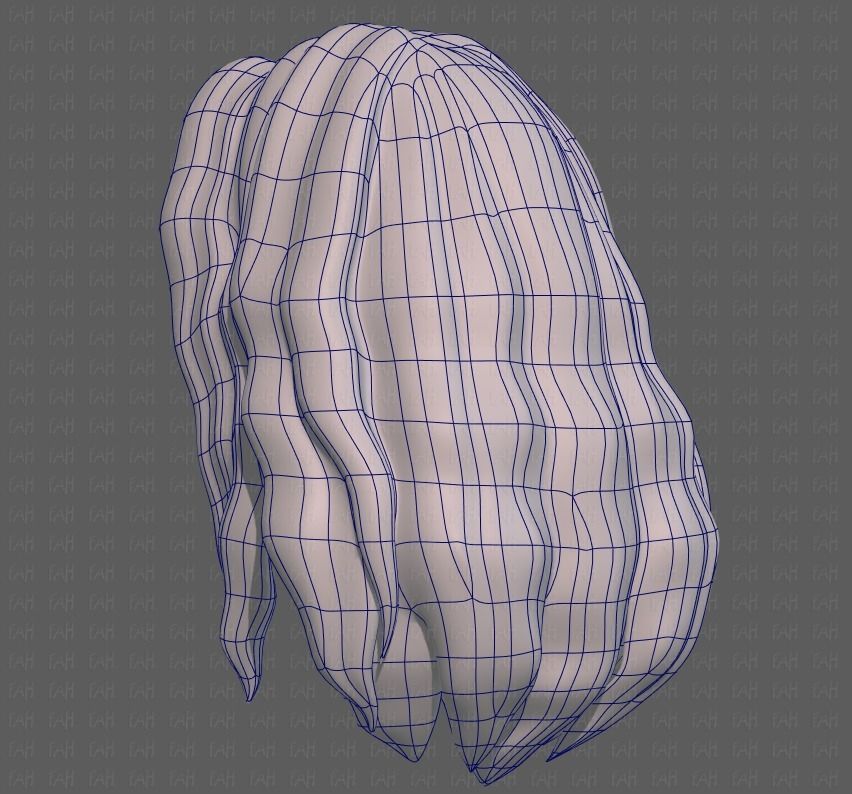 3D model Base Hair for girl V26 VR / AR / low-poly | CGTrader