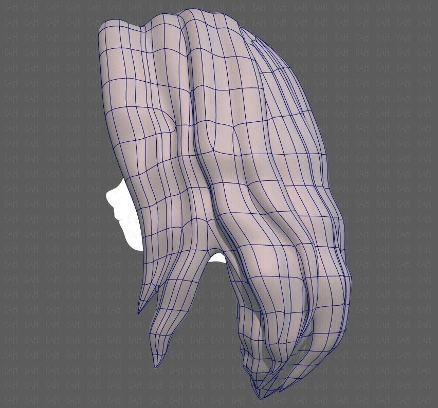 3D model Base Hair for girl V26 VR / AR / low-poly | CGTrader