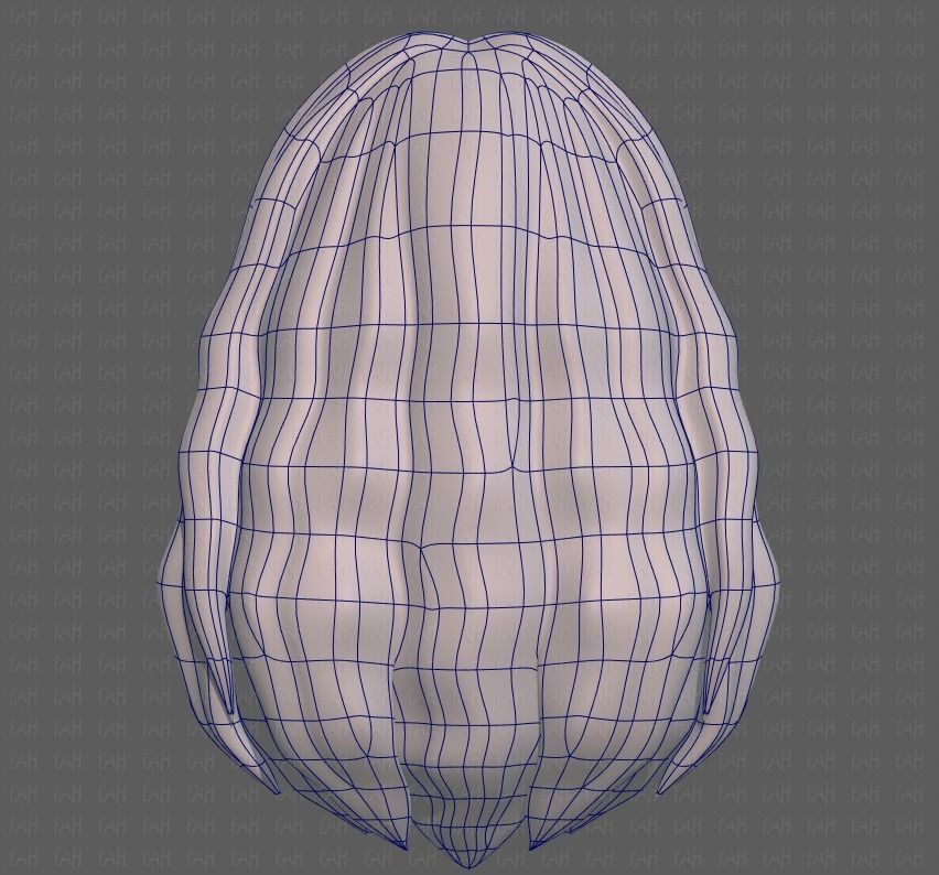 3D model Base Hair for girl V26 VR / AR / low-poly | CGTrader