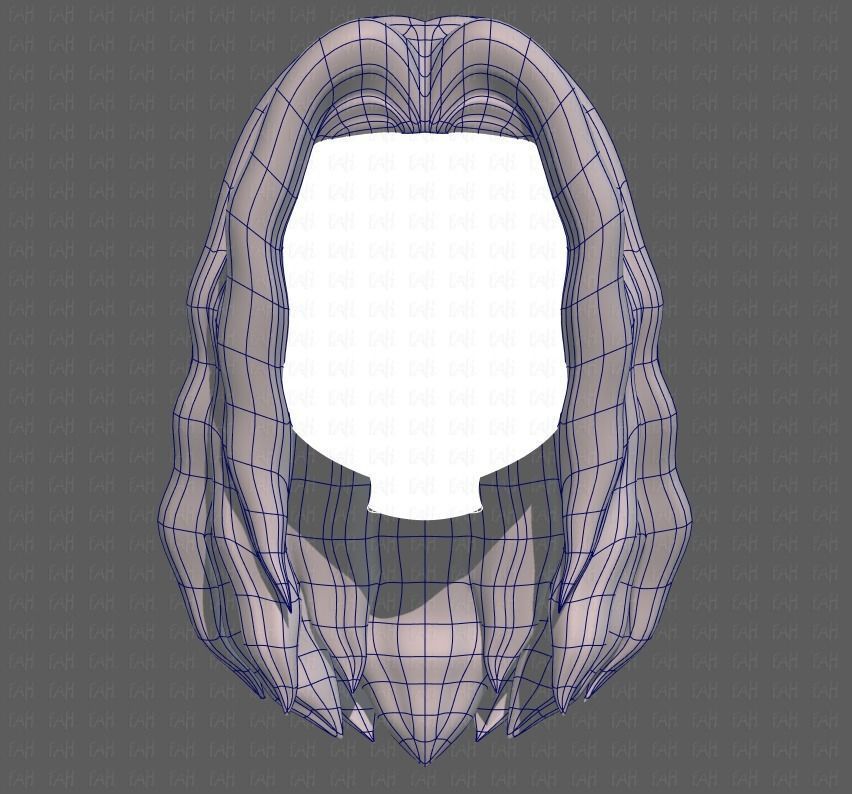 3D model Base Hair for girl V26 VR / AR / low-poly | CGTrader