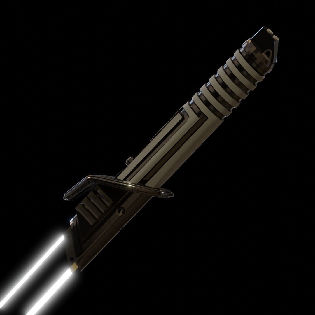 Darksaber star wars lightsaber and light saber 3D model 3D printable ...