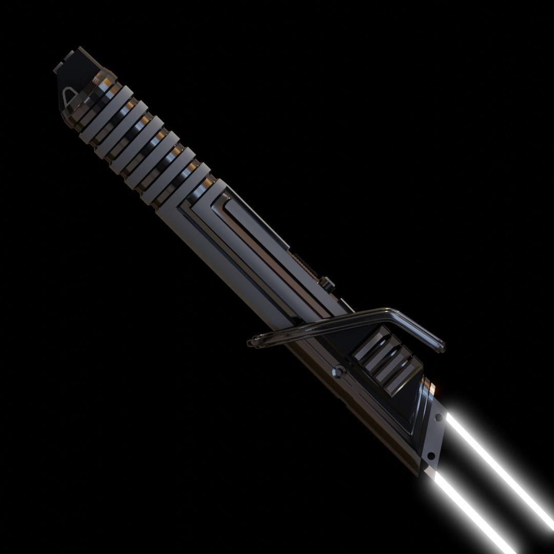 Darksaber star wars lightsaber and light saber 3D model 3D printable ...
