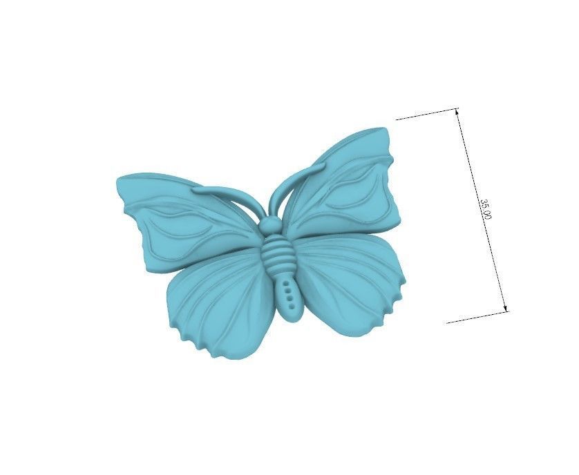 BUTTERFLY 3D BAS RELIEF ZBRUSH CNC ENGRAVING WOOD OR GEMS 3D model 3D ...