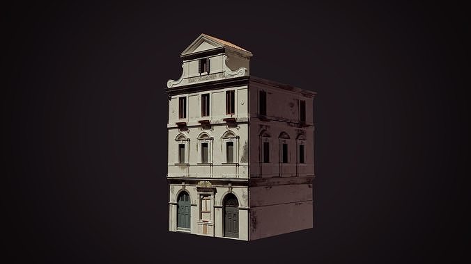 3D model Venice Building Game-Ready VR / AR / low-poly | CGTrader
