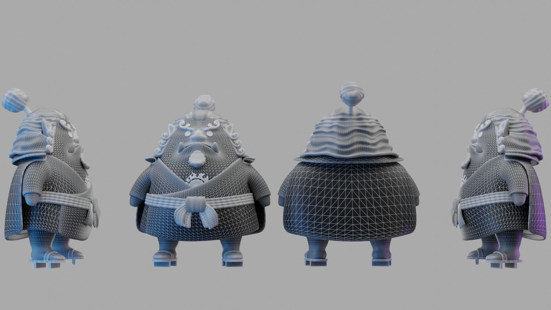 Jinbe Chibi - One Piece 3D model 3D printable | CGTrader