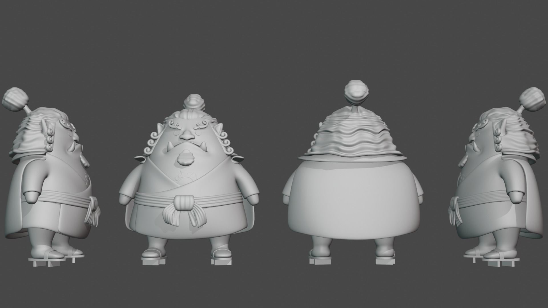 Jinbe Chibi - One Piece 3D model 3D printable | CGTrader