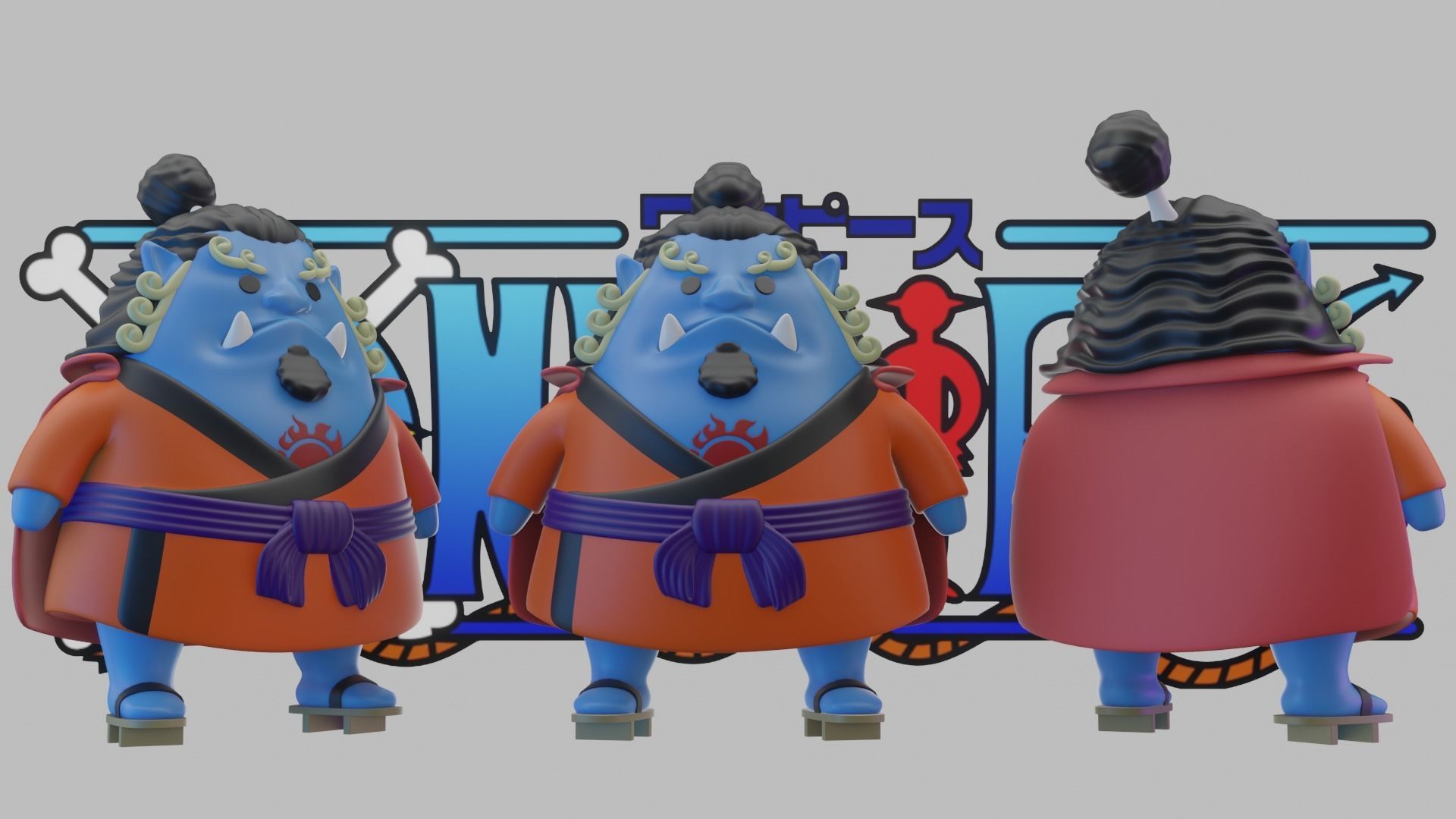 Jinbe Chibi - One Piece 3D model 3D printable | CGTrader