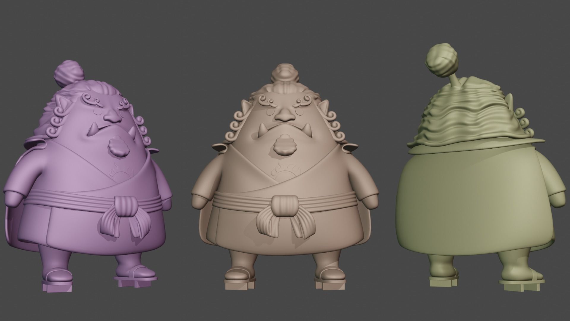 Jinbe Chibi - One Piece 3D model 3D printable | CGTrader