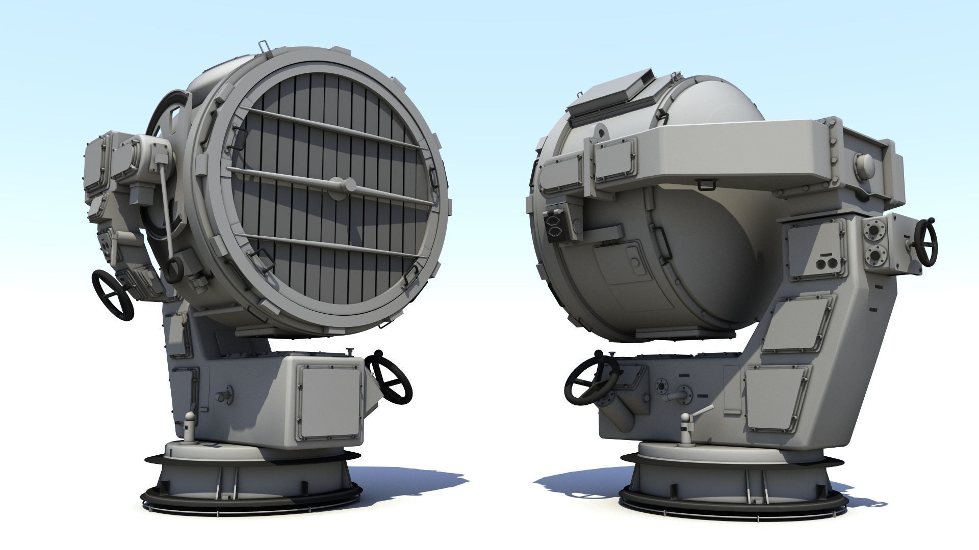 Bismarck Searchlight free 3D model | CGTrader