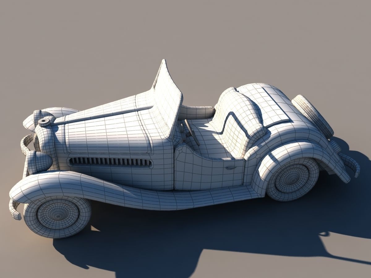 antique old car 3D model | CGTrader