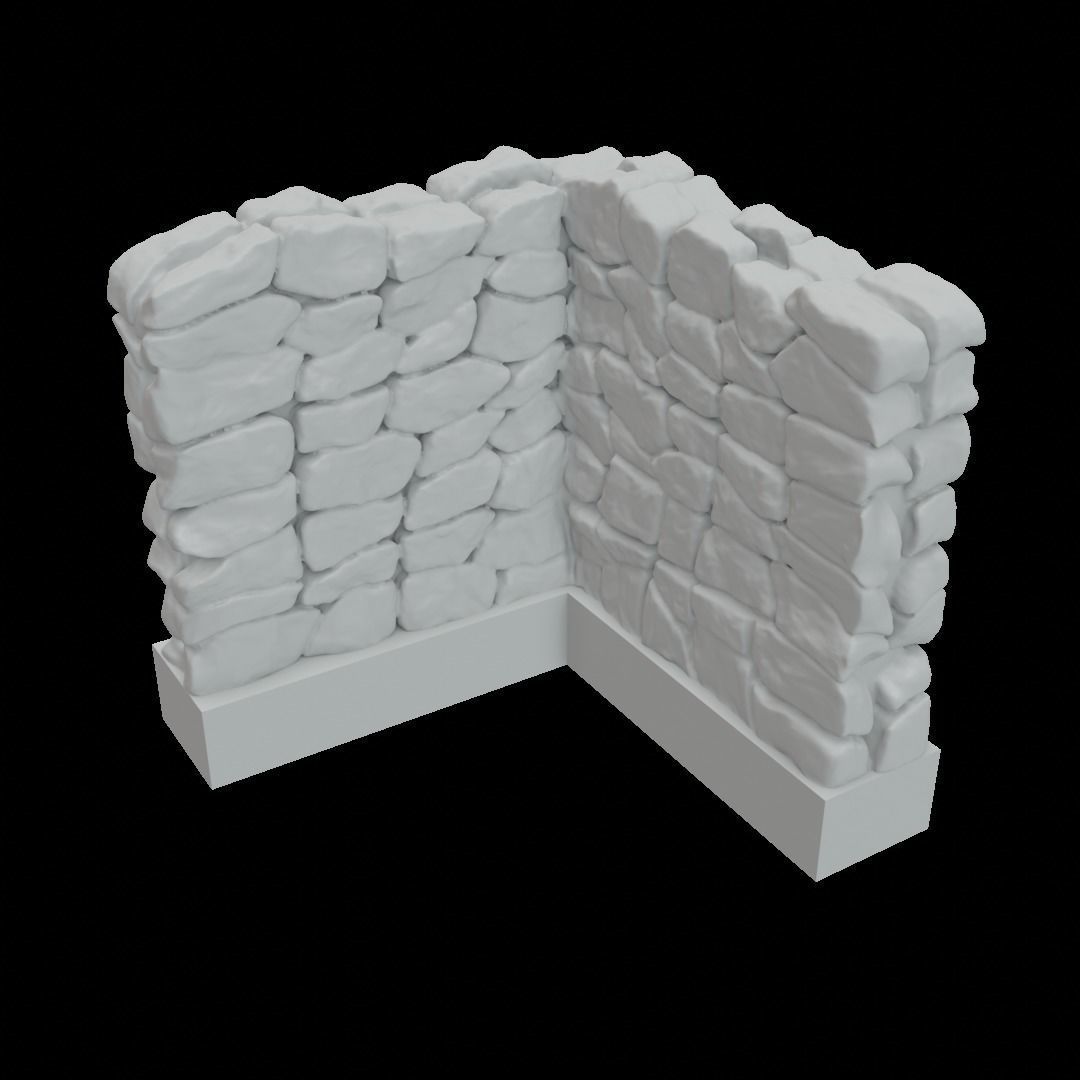 Kit dungeon floor and walls 3D model 3D printable | CGTrader