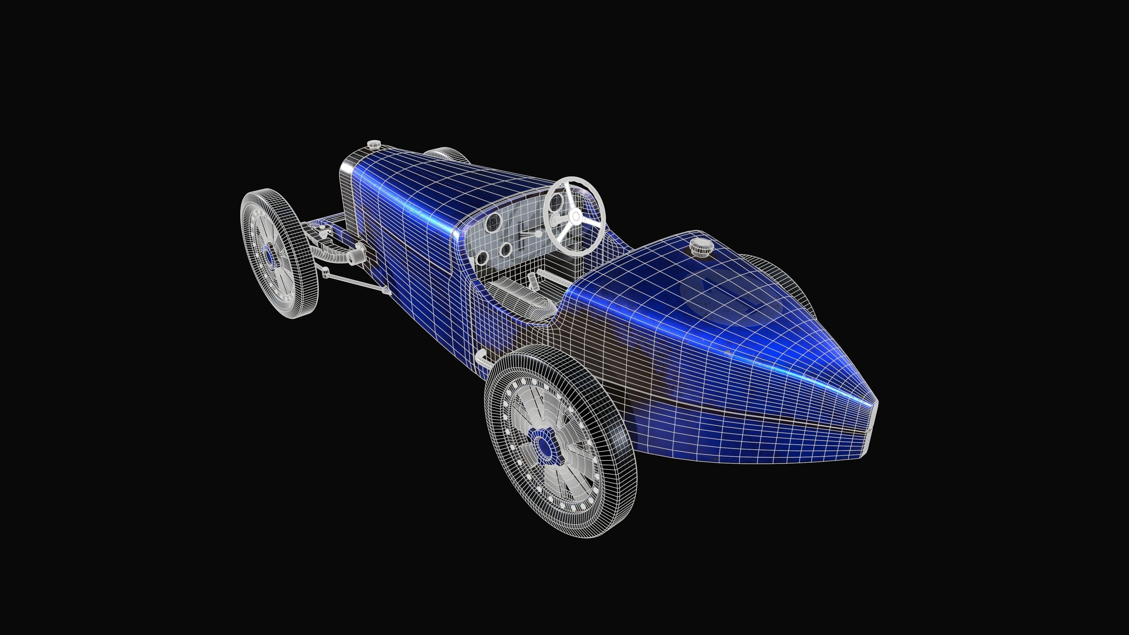 3D model Bugatti B35 VR / AR / low-poly | CGTrader