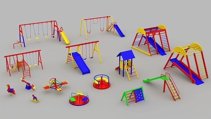 Playground play structure 3D model | CGTrader