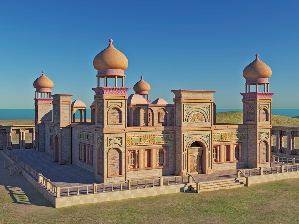 3D model old and ancient Arab palace VR / AR / low-poly | CGTrader