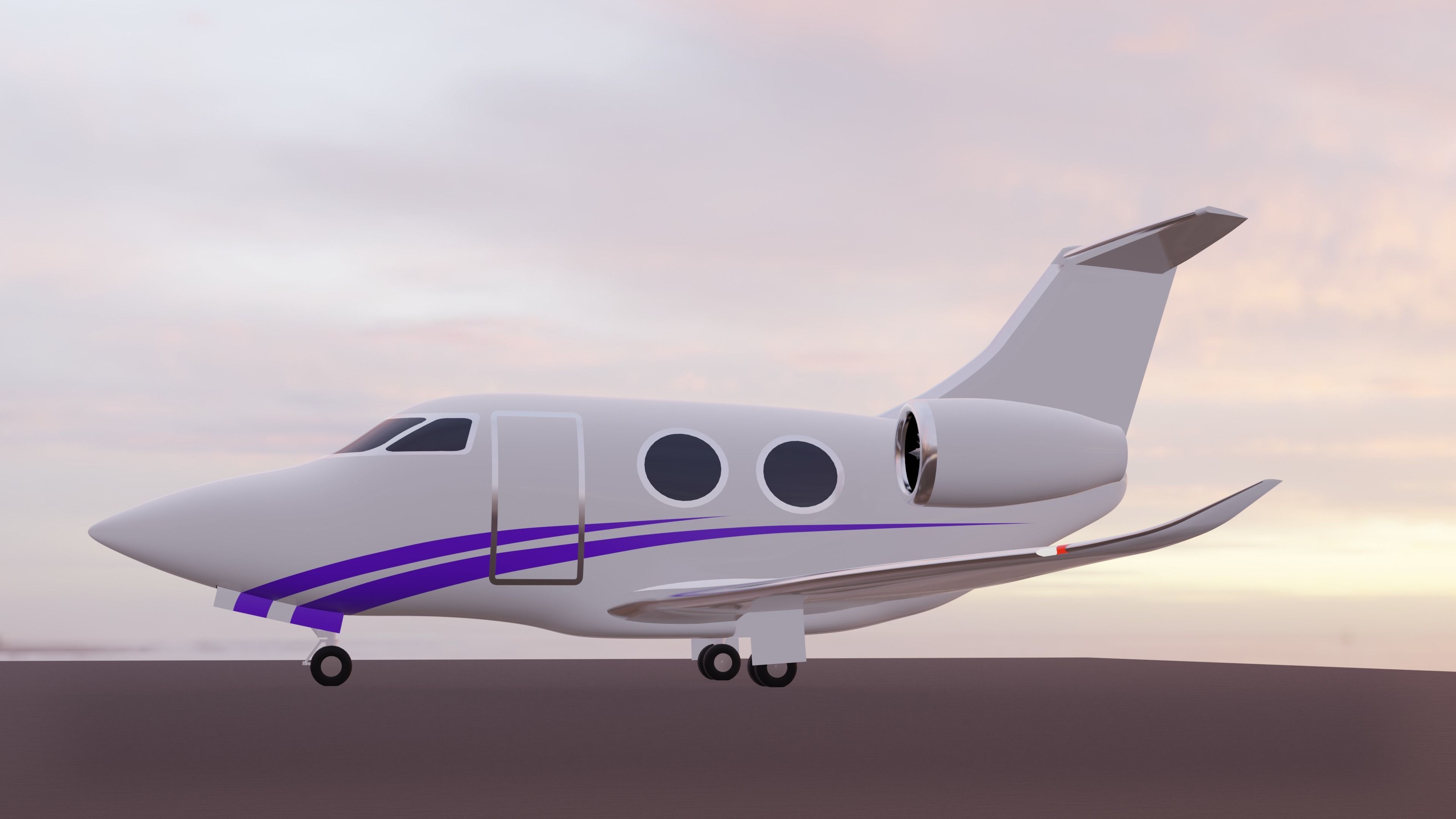 3D model Private Jet - Small VR / AR / low-poly | CGTrader