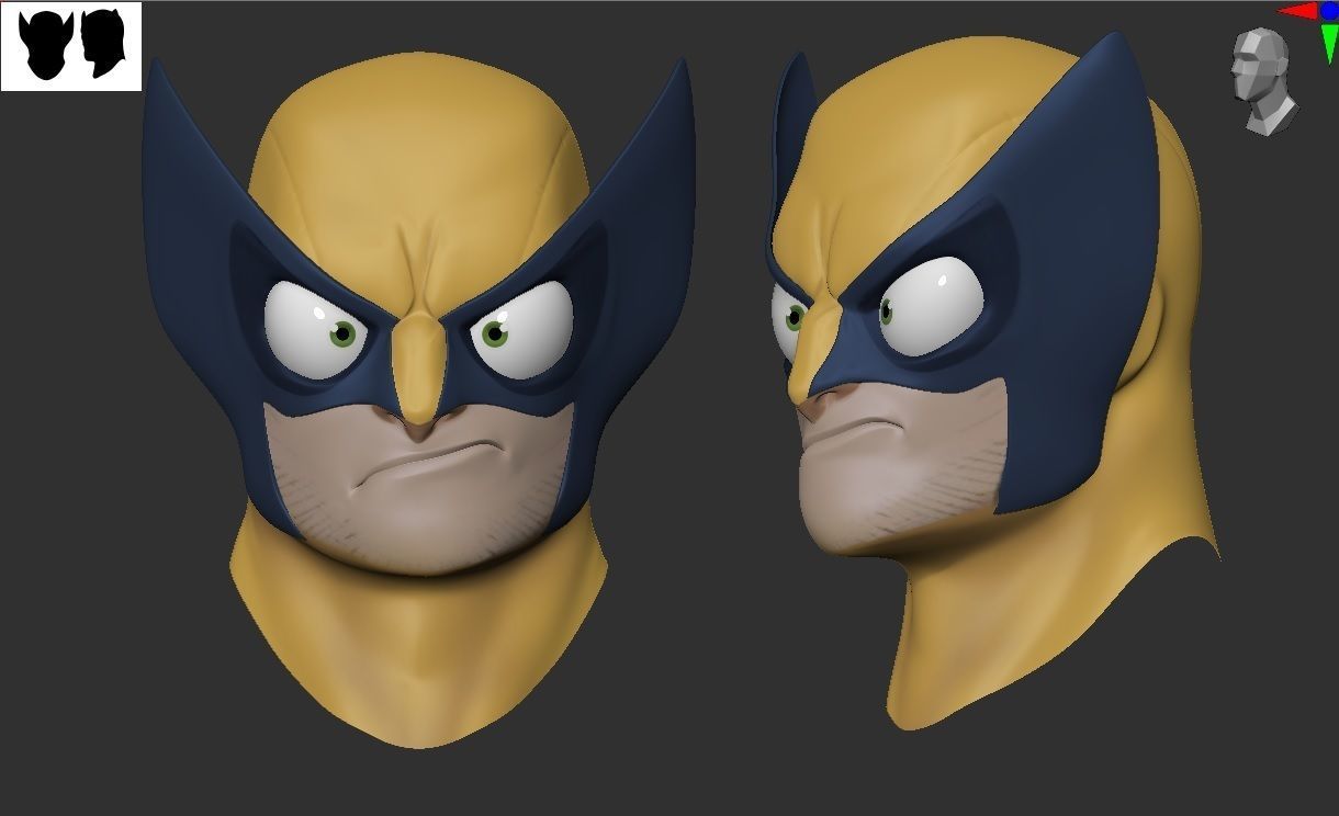 wolverine 10cm 3D model 3D printable | CGTrader