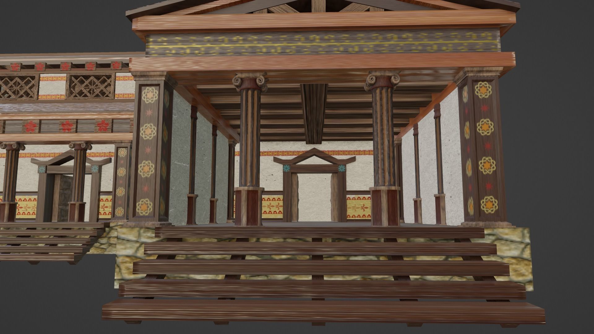 3D model Ancient Public Building VR / AR / low-poly | CGTrader