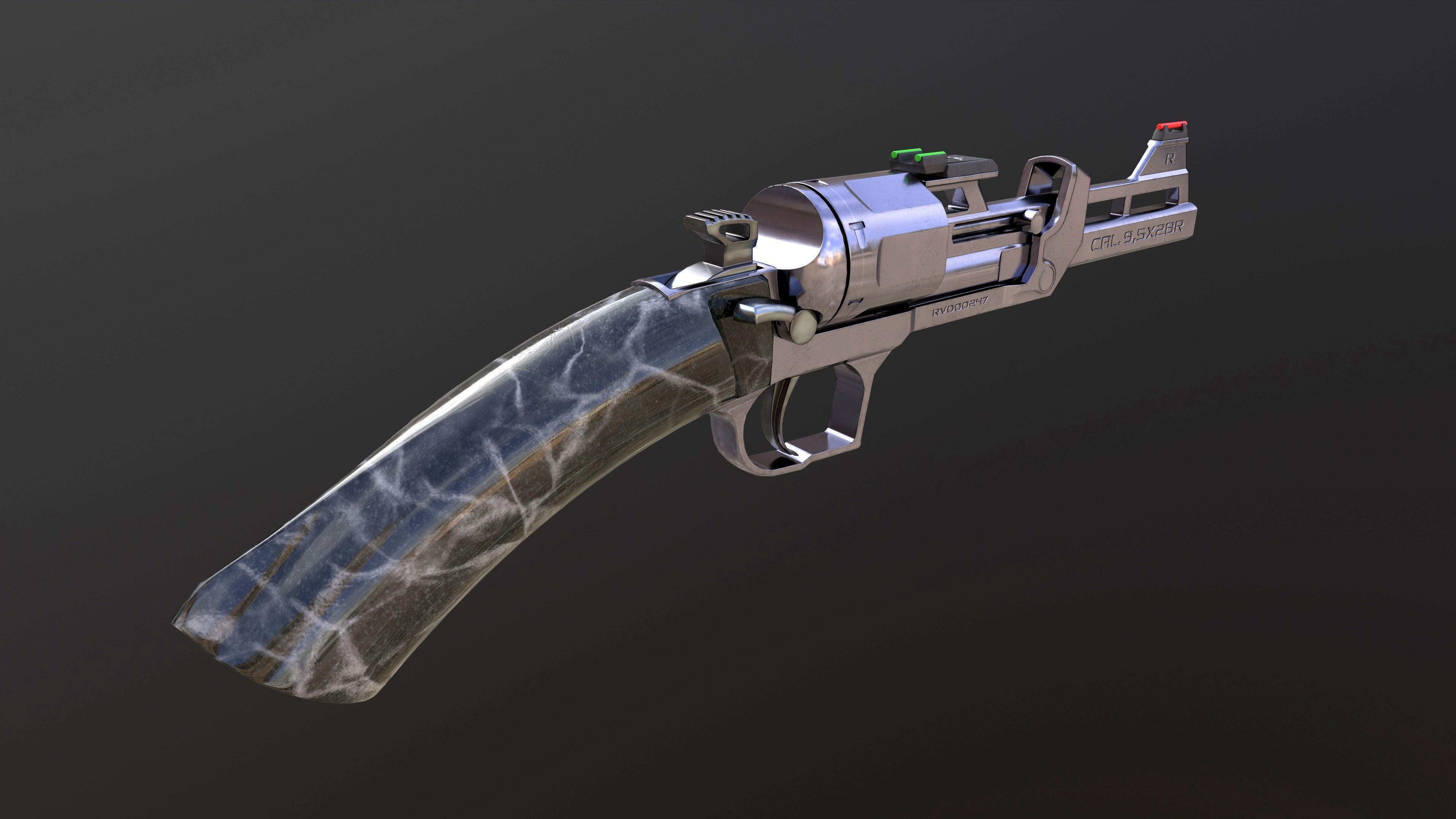 3D model Concept Design Revolver Anesthesia Stainless with Additions VR ...