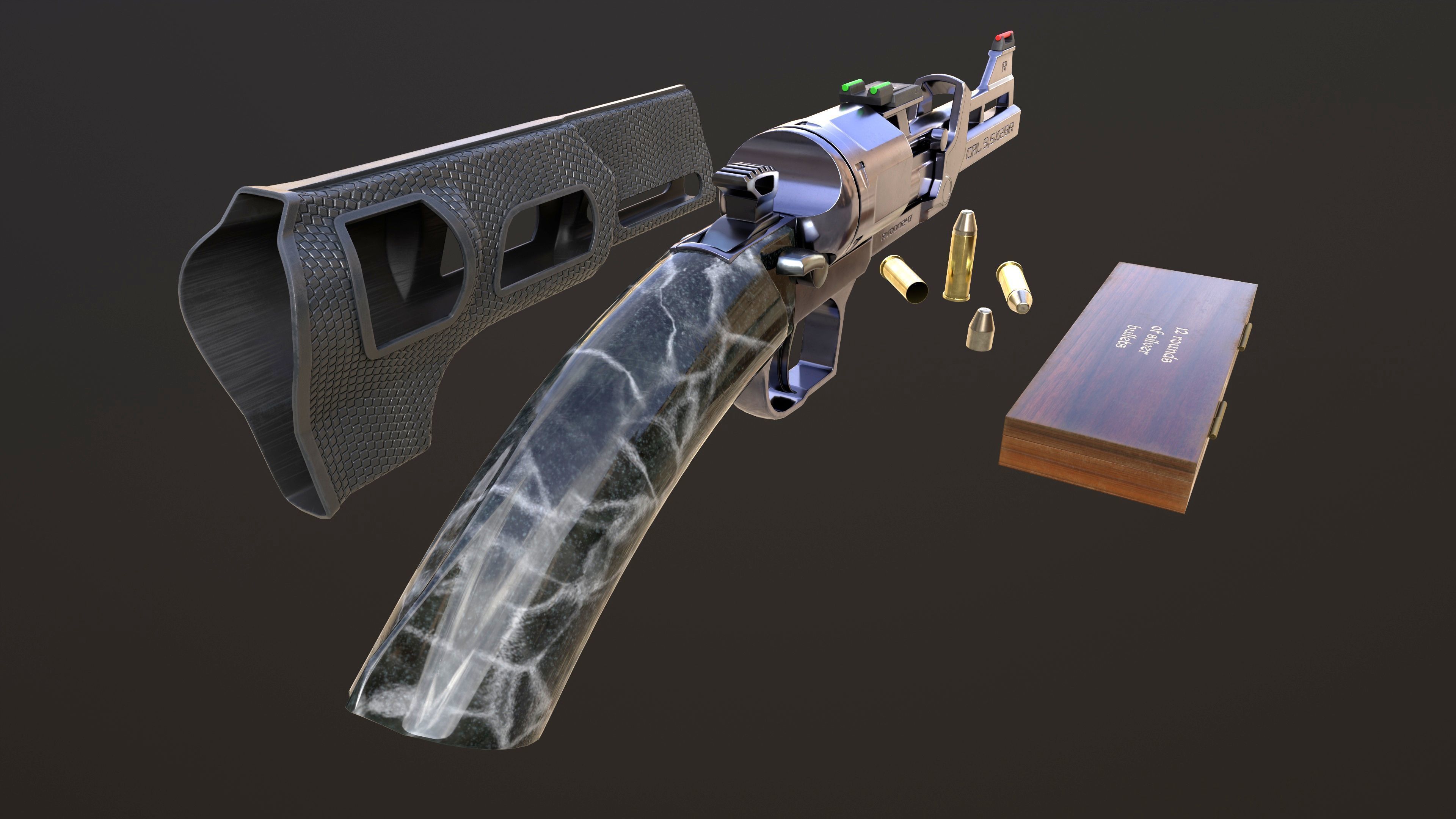 3D model Concept Design Revolver Anesthesia Stainless with Additions VR ...