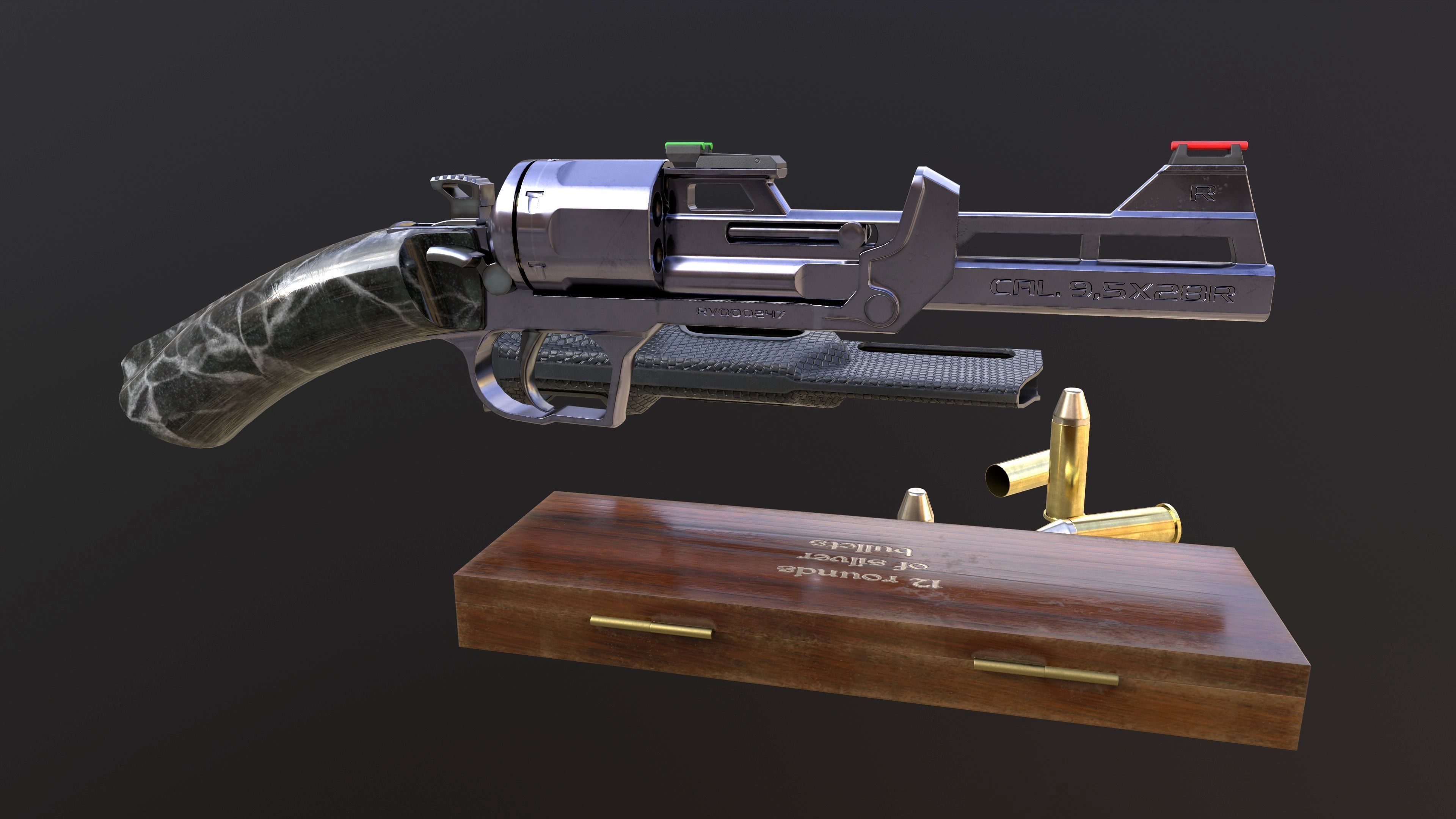 3D model Concept Design Revolver Anesthesia Stainless with Additions VR ...