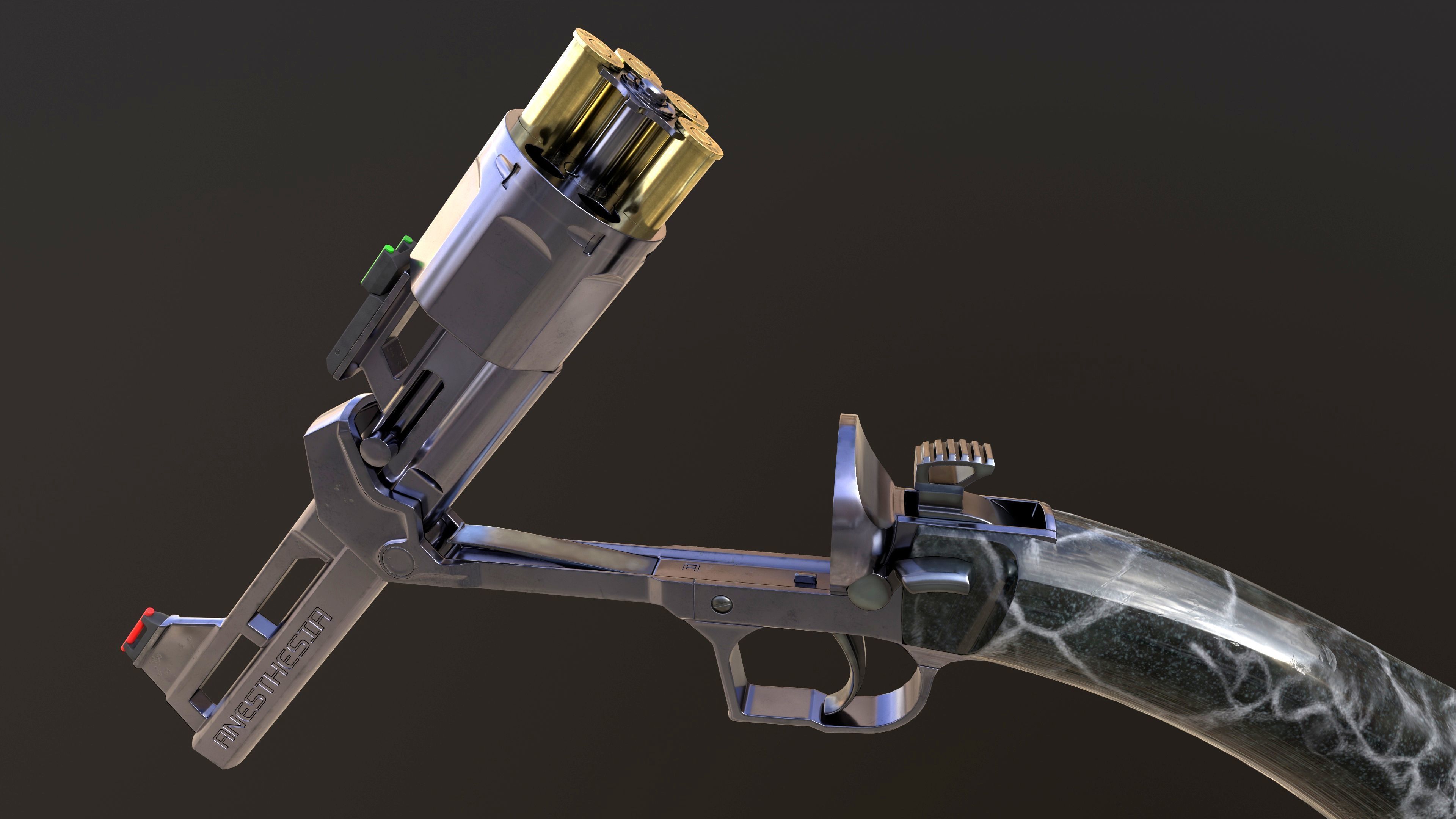 3D model Concept Design Revolver Anesthesia Stainless with Additions VR ...