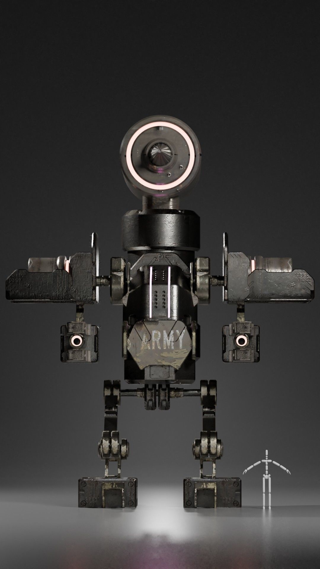 Battle Mech 3D model rigged | CGTrader