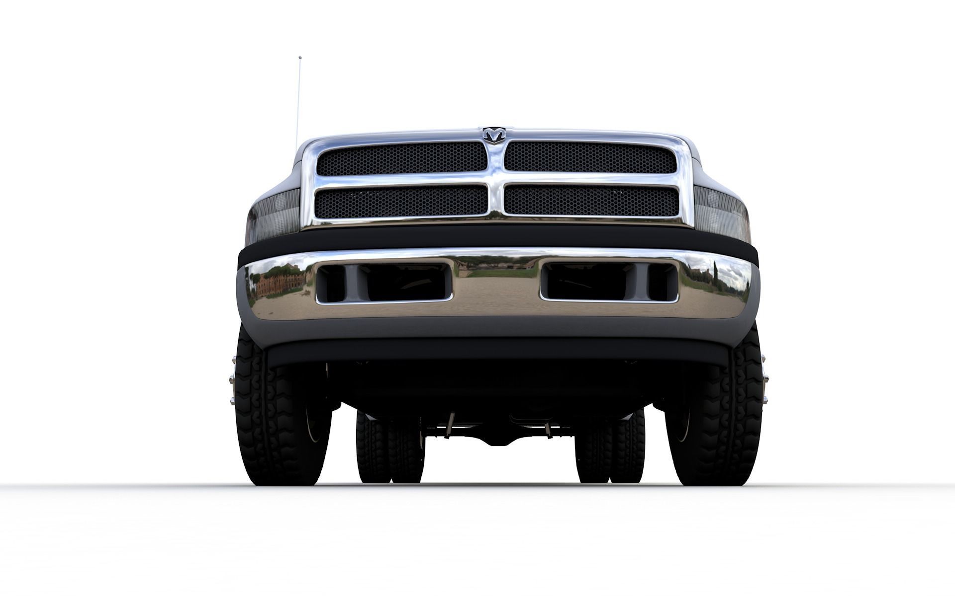 DODGE RAM 3500 DUALLY 2001 3D model | CGTrader