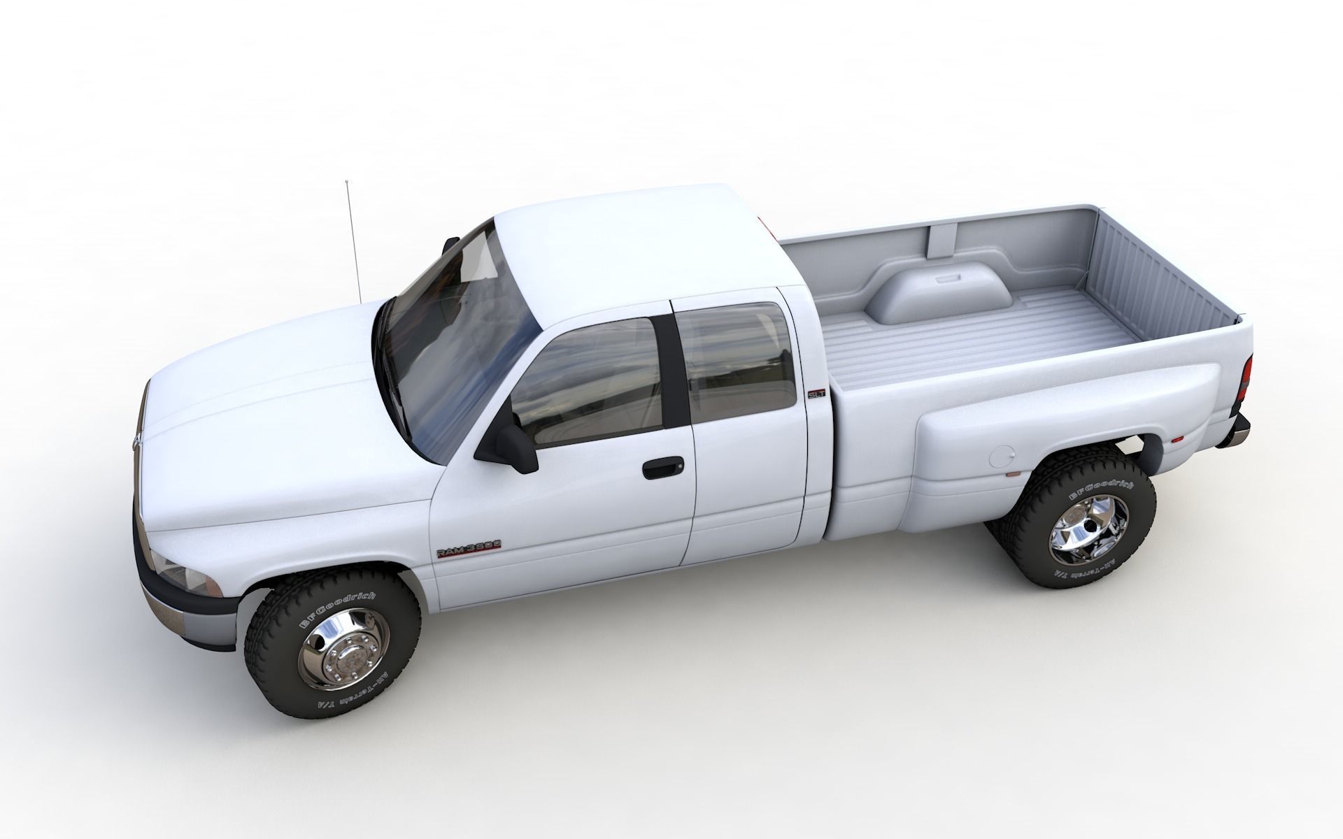 DODGE RAM 3500 DUALLY 2001 3D model | CGTrader