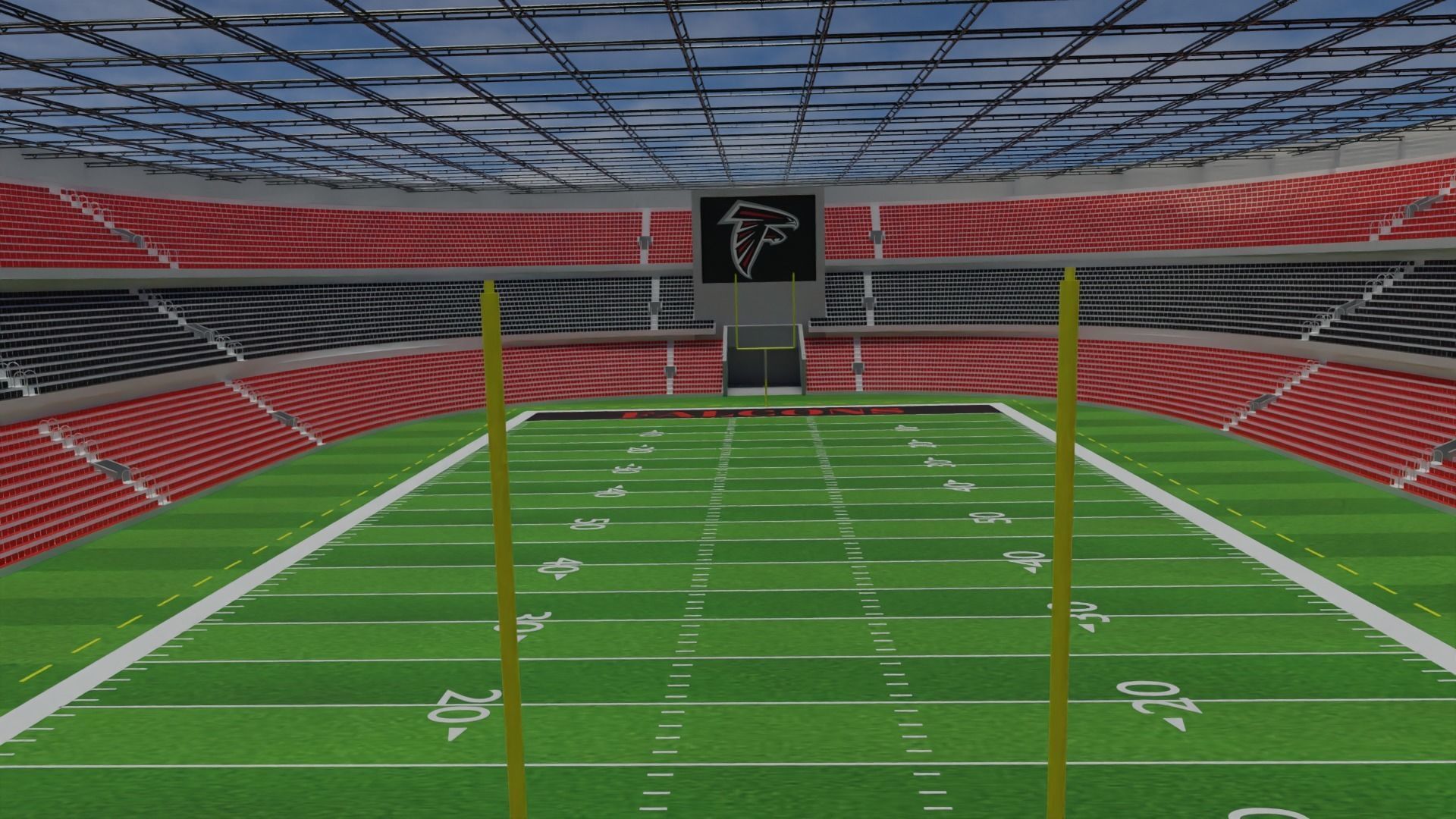 3D model Atlanta Falcons - American Football Stadium VR / AR / low-poly ...