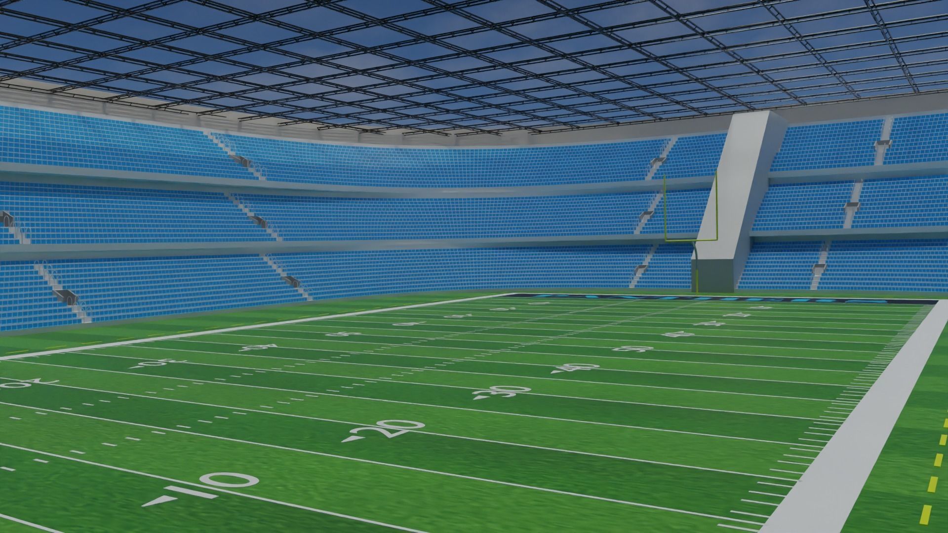 3D model Carolina Panthers - American Football Stadium VR / AR / low ...