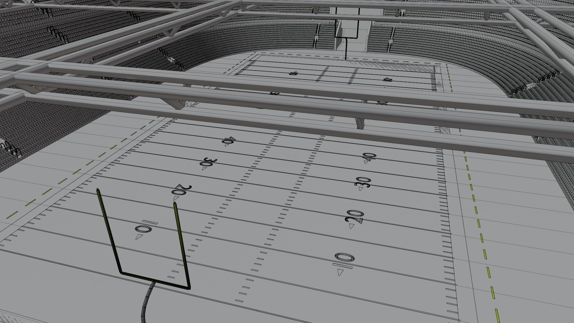 3D model Carolina Panthers - American Football Stadium VR / AR / low ...