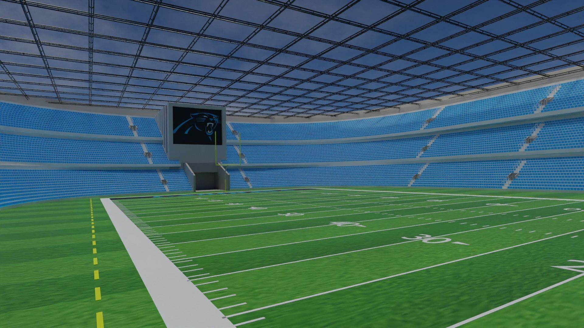 3D model Carolina Panthers - American Football Stadium VR / AR / low ...