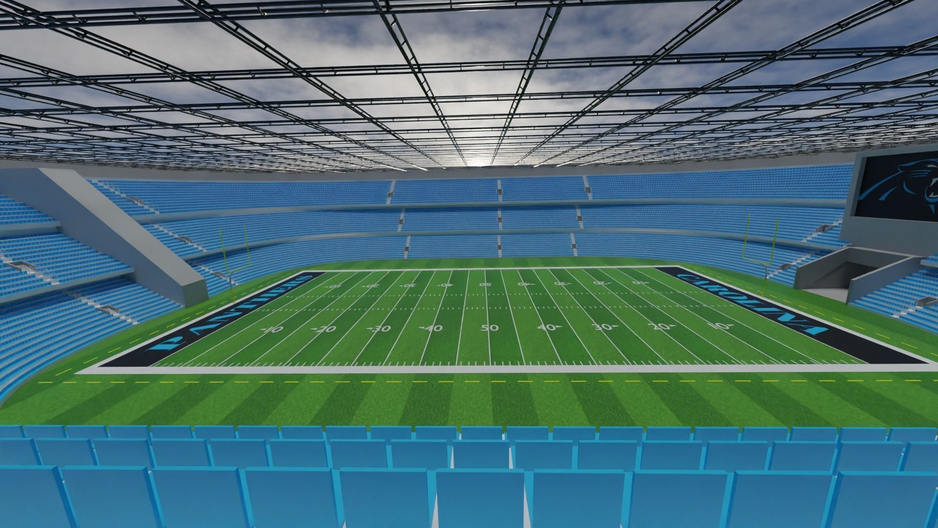 3D model Carolina Panthers - American Football Stadium VR / AR / low ...