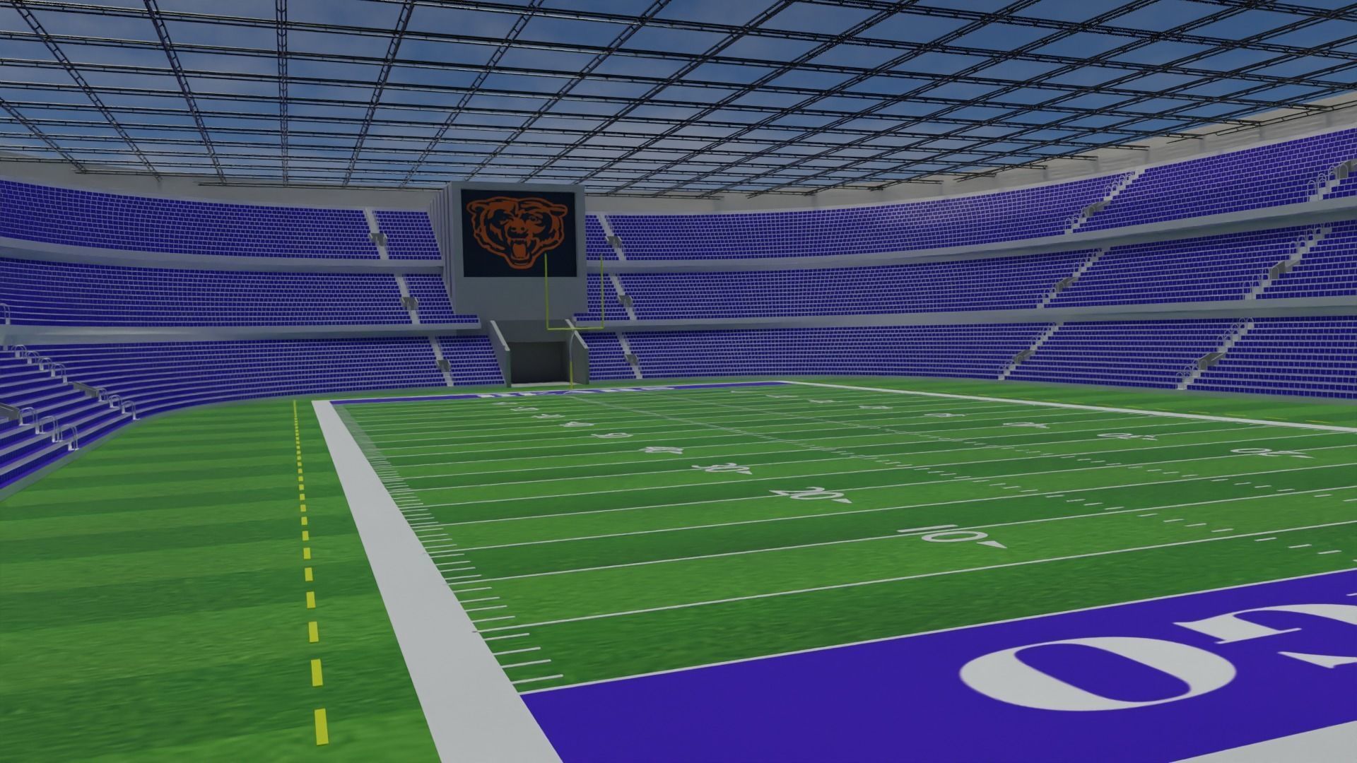 3D model Chicago Bears - Soldier Field - American Football Stadium VR ...