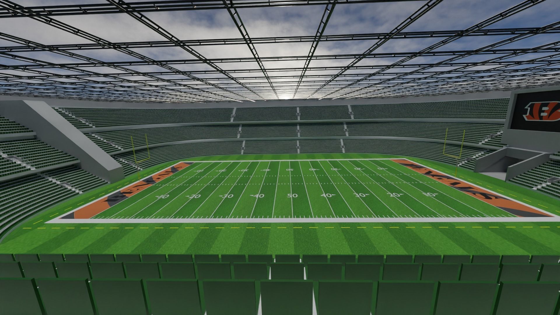 3D model Cincinnati Bengals - American Football Stadium VR / AR / low ...