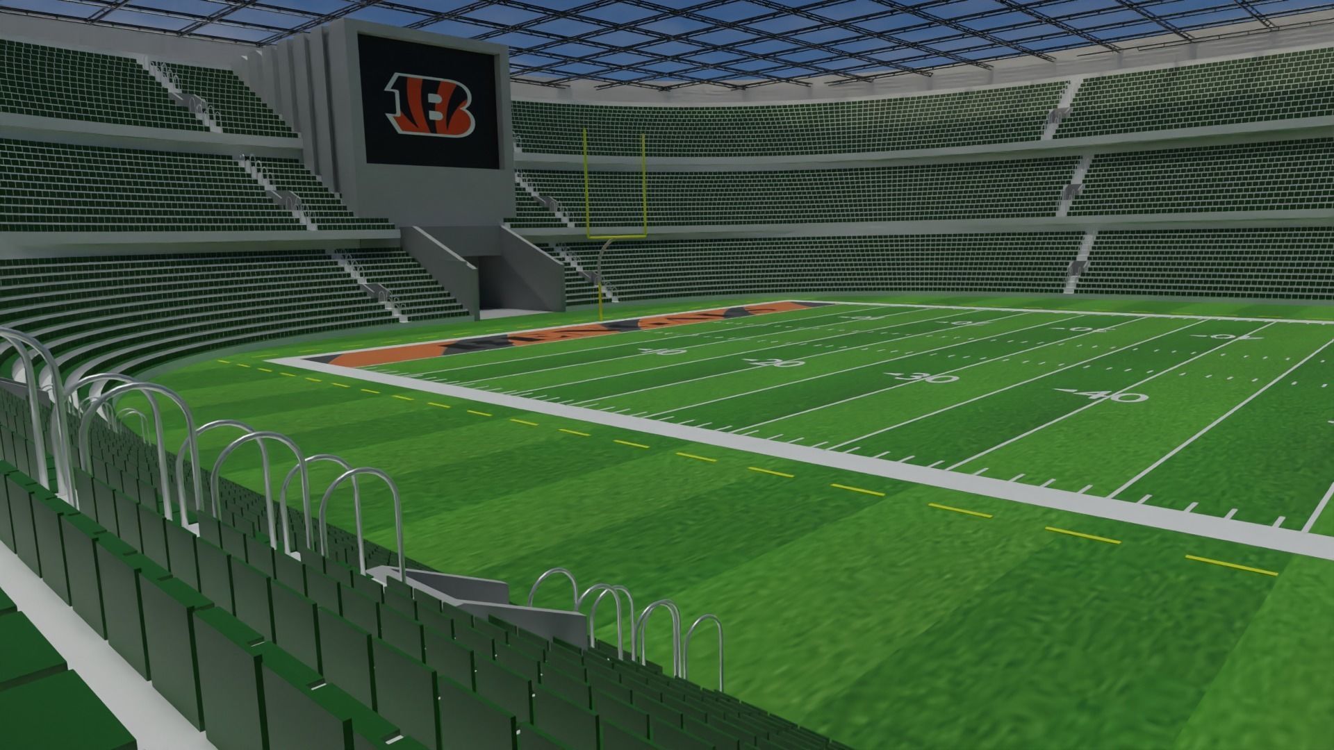 3D model Cincinnati Bengals - American Football Stadium VR / AR / low ...