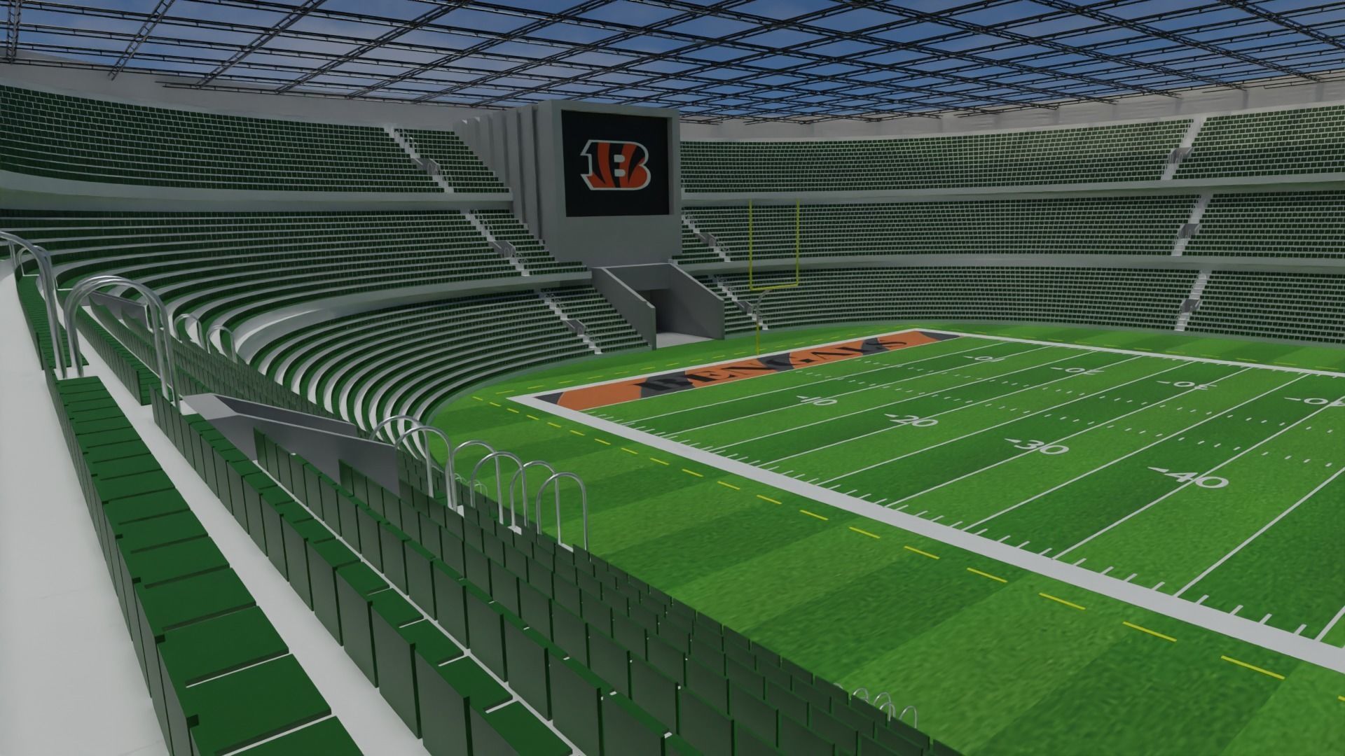 3D model Cincinnati Bengals - American Football Stadium VR / AR / low ...
