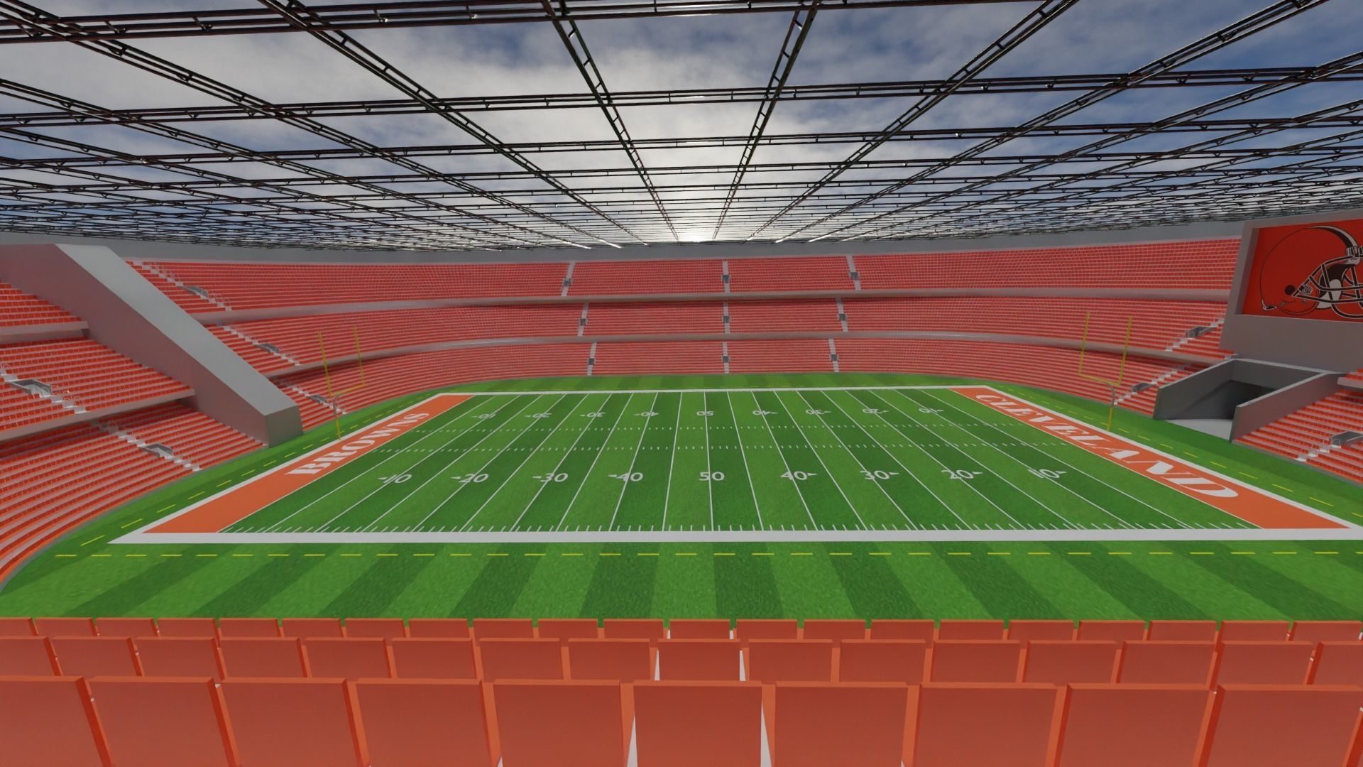 3D model Cleveland Browns - American Football Stadium VR / AR / low ...