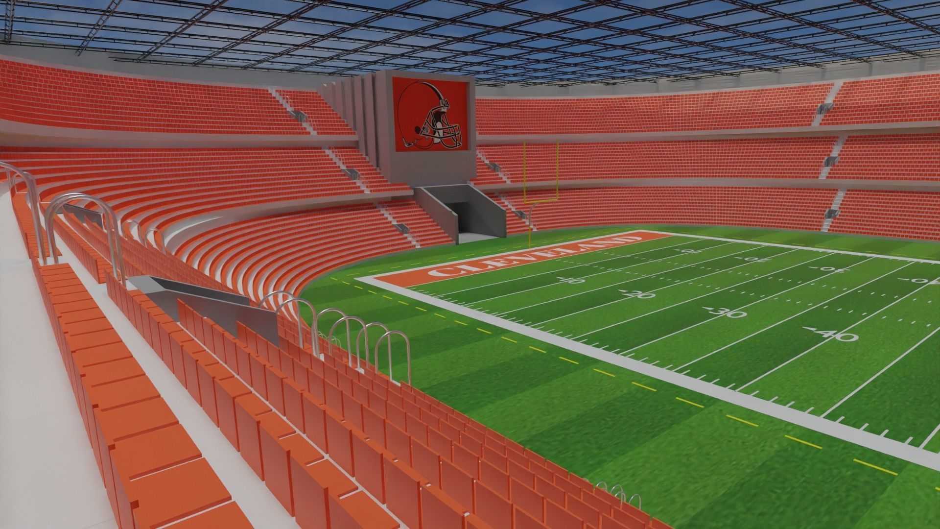 3D model Cleveland Browns - American Football Stadium VR / AR / low ...
