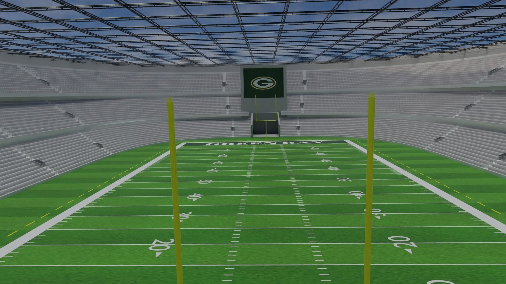 3D model Green Bay Packers - American Football Stadium VR / AR / low ...